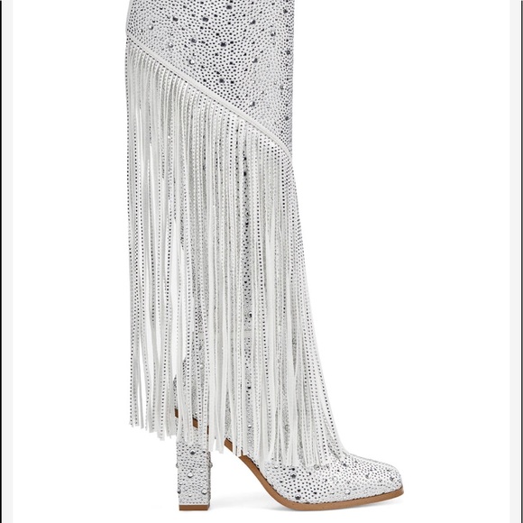 Jessica Simpson | Shoes | Bnib Jessica Simpson White Aspire2 Rhinestone ...